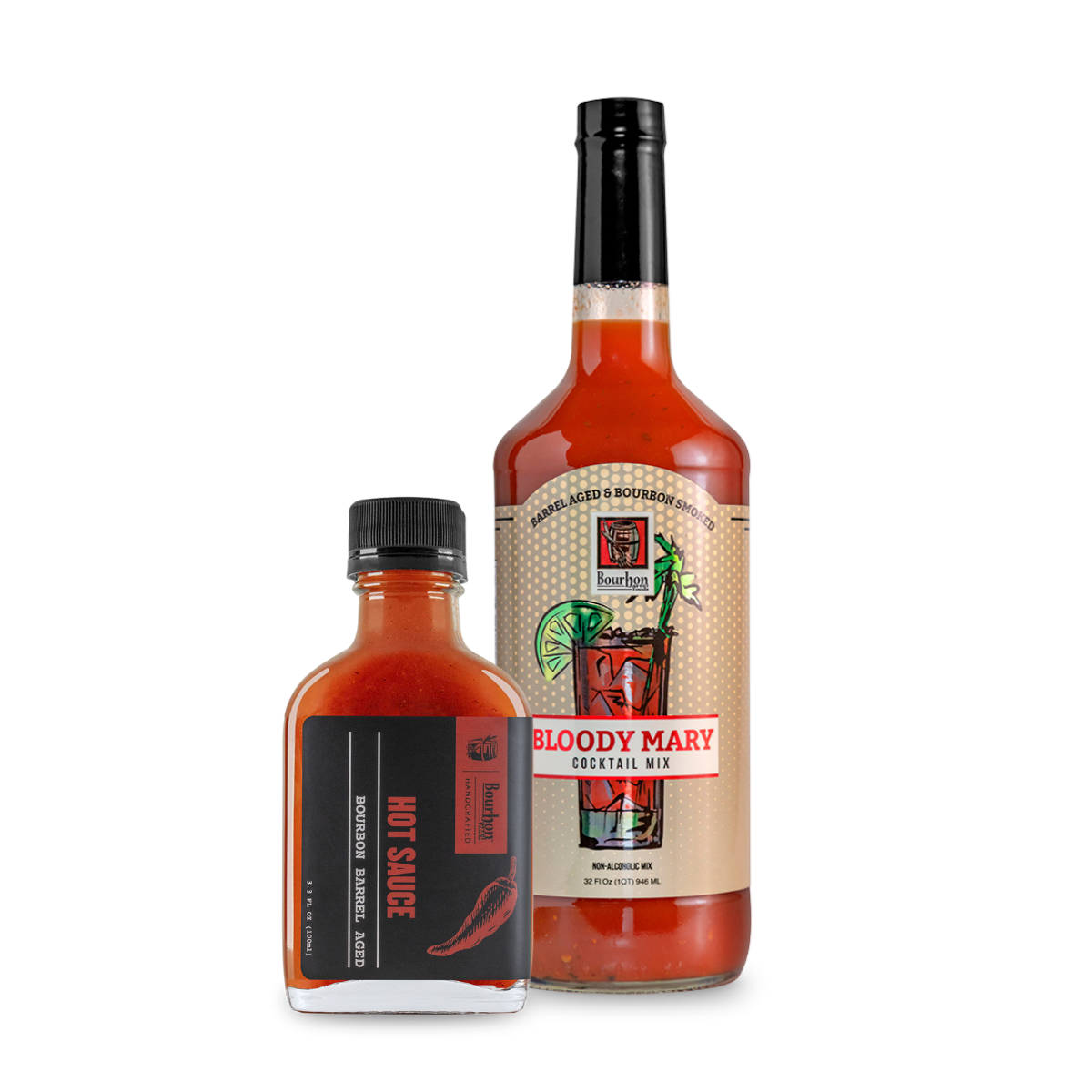 Bloody Mary Bundle: Bourbon Barrel Bloody Mary Mix & Barrel Aged Hot S ...